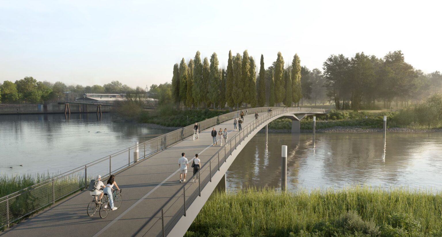 New bridge between HafenCity and Rothenburgsort